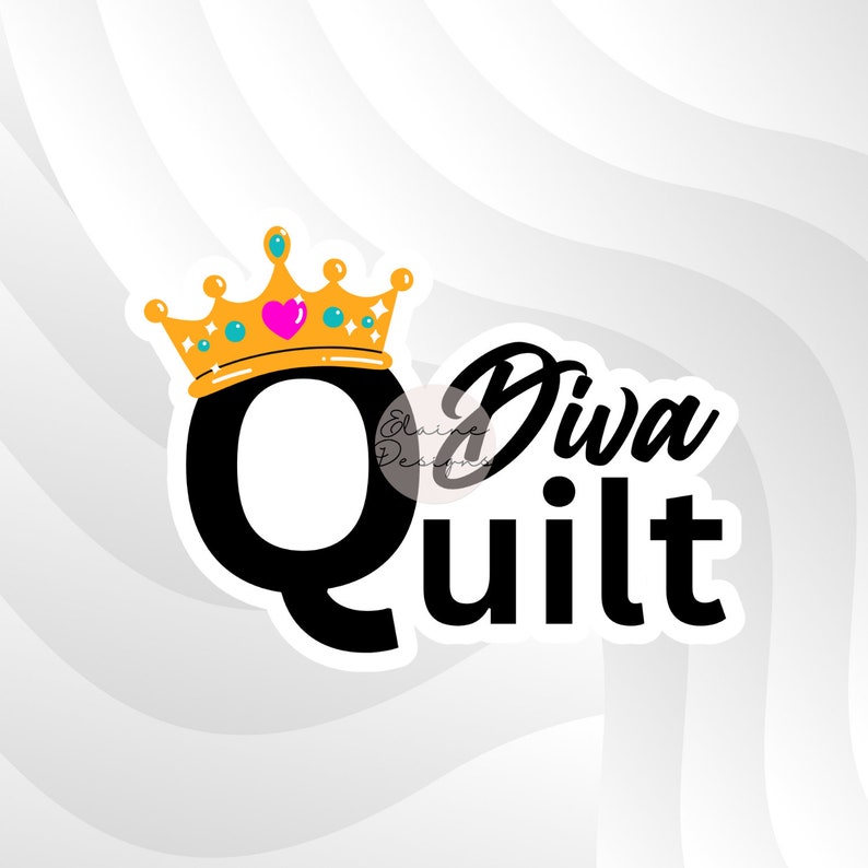 Quilt Diva Sticker, Quilting Diva Sticker, Quilt Queen Sticker, Quilt ...
