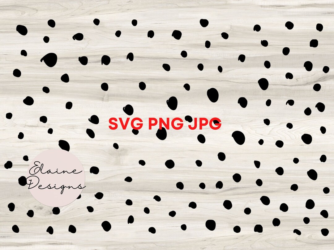 Hand Drawn Animal Skin Cheetah Dot Polka Dot Dotted Dots Spots Pattern ...