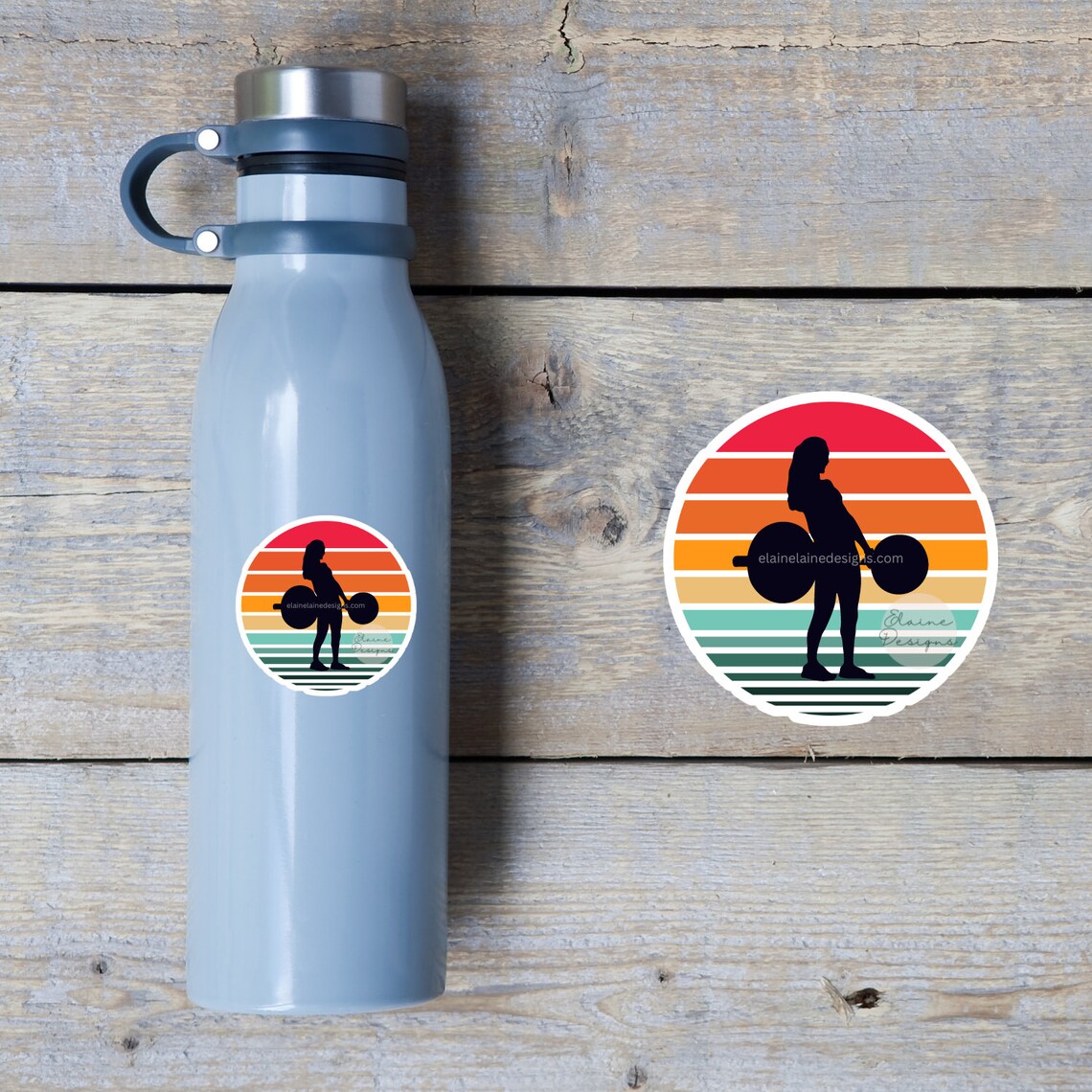 Crossfit Sticker, Girl Power Sticker, Lift Sticker, Girl Weightlifting ...