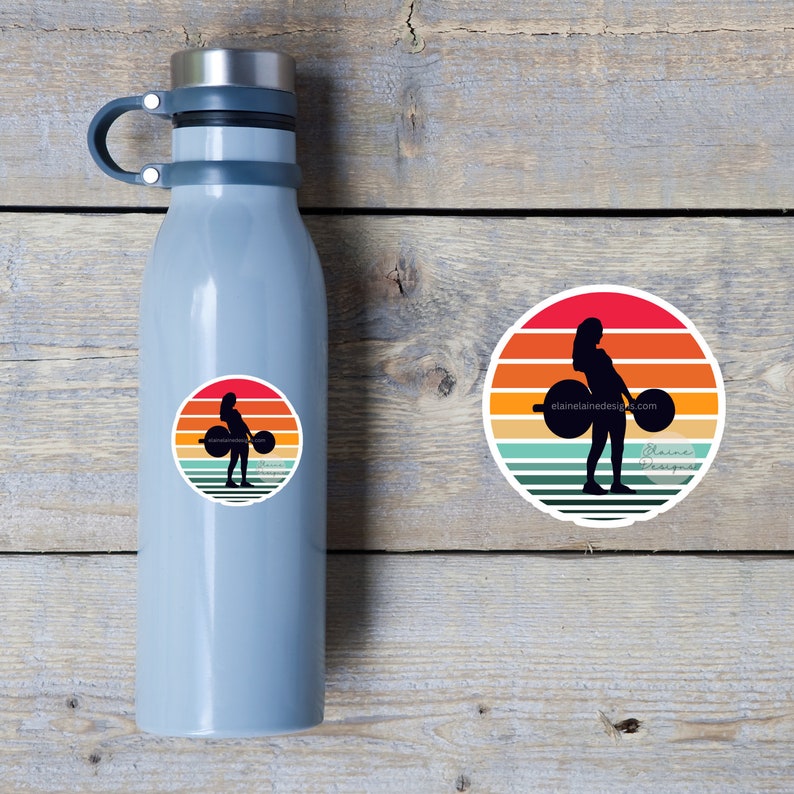 Crossfit Sticker, Girl Power Sticker, Lift Sticker, Girl Weightlifting ...