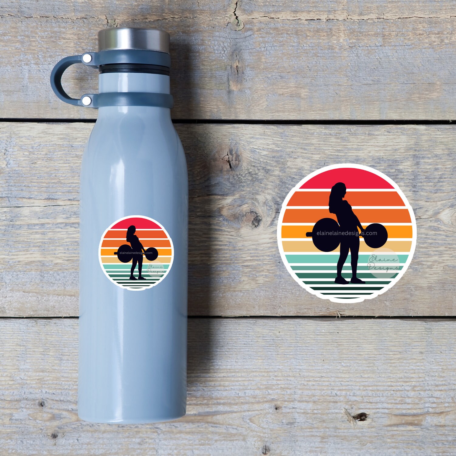 Crossfit Sticker, Girl Power Sticker, Lift Sticker, Girl Weightlifting ...