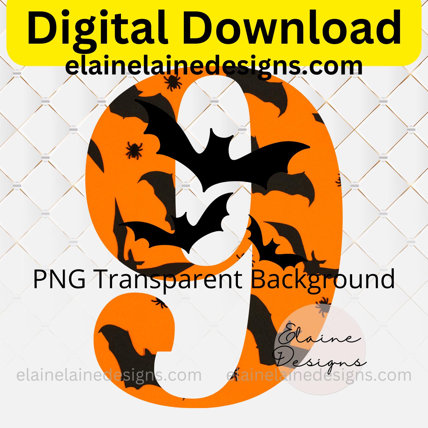 Halloween Numbers Clipart, Spider Numbers, Halloween, Spooky Numbers ...