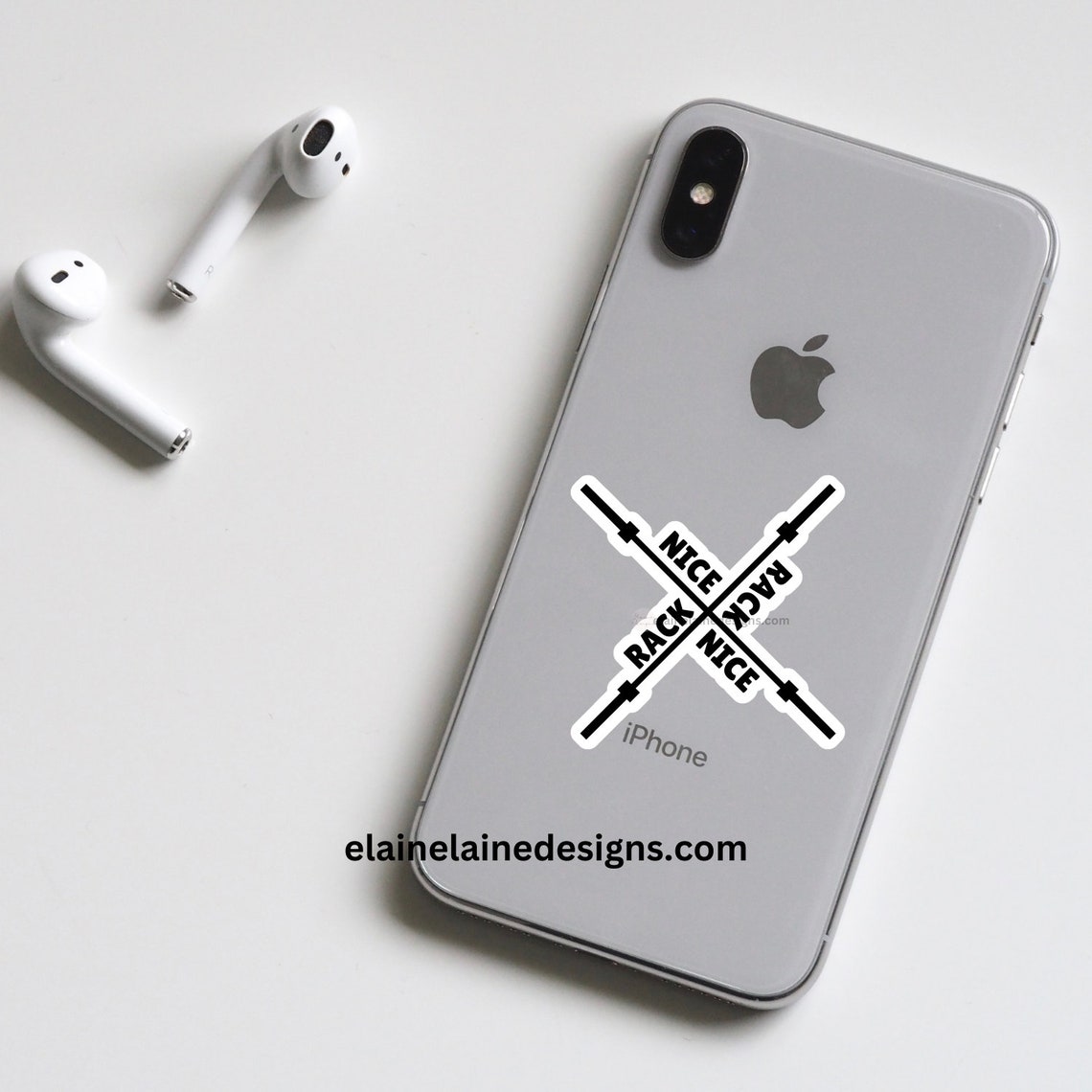 Crossfit Stickers, Barbell Sticker, Barbel Decal, Nice Rack Sticker ...