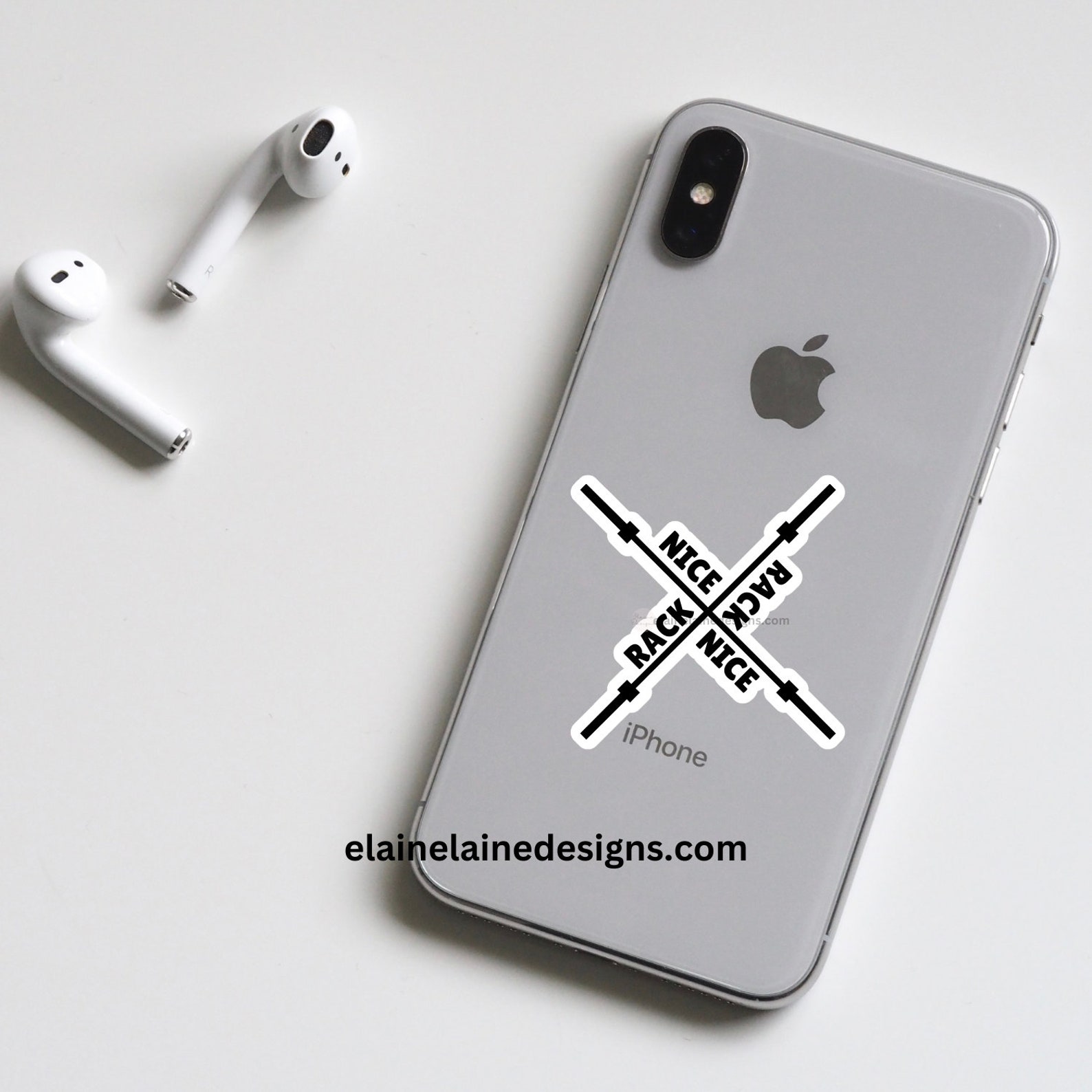 Crossfit Stickers, Barbell Sticker, Barbel Decal, Nice Rack Sticker ...