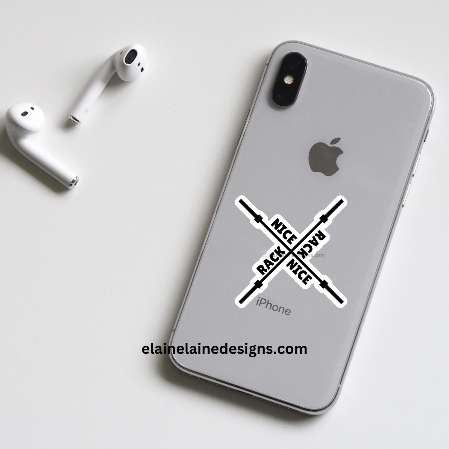 Crossfit Stickers, Barbell Sticker, Barbel Decal, Nice Rack Sticker ...