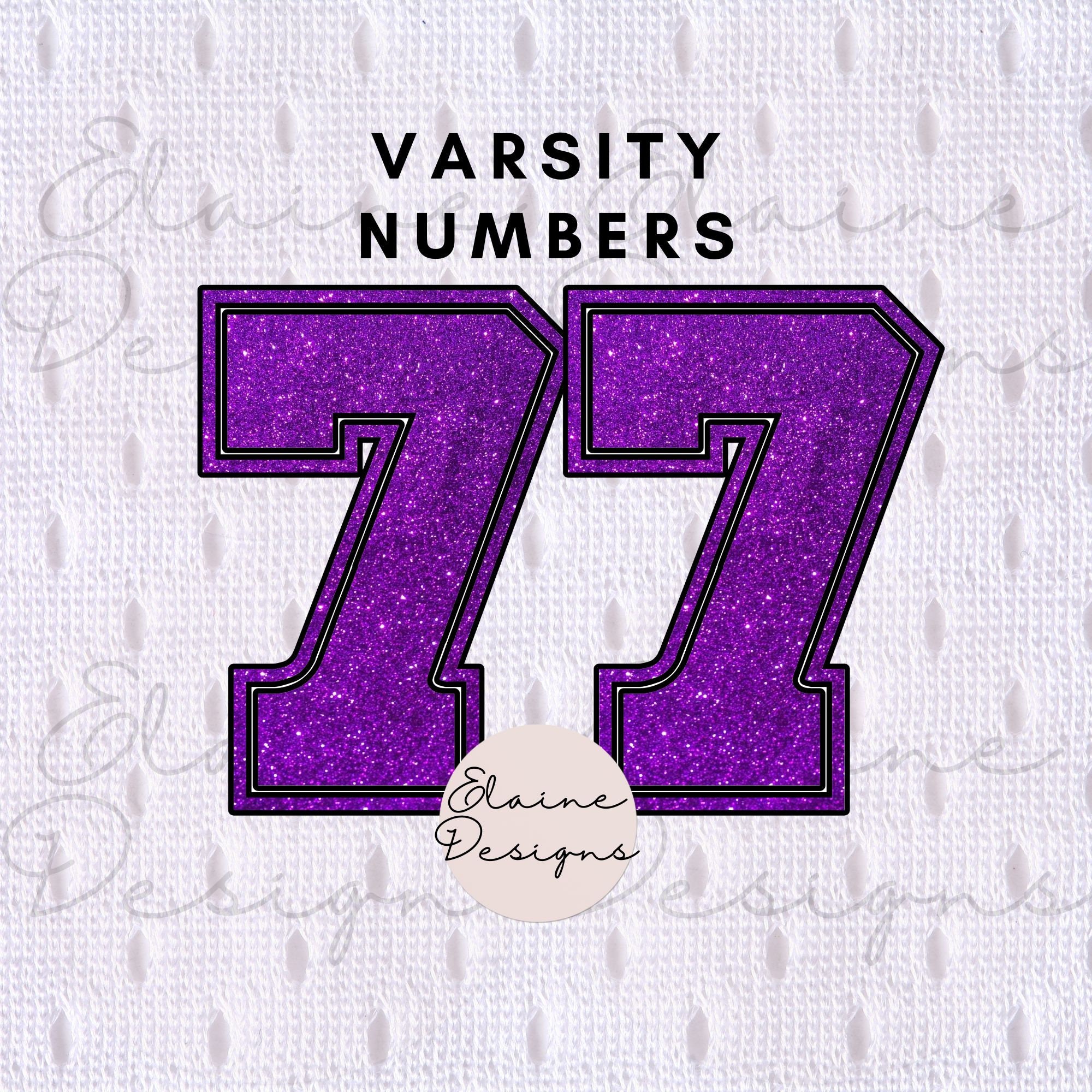 Varsity Numbers Svg Purple Numbers Sports Numbers Svg Grunge - Etsy