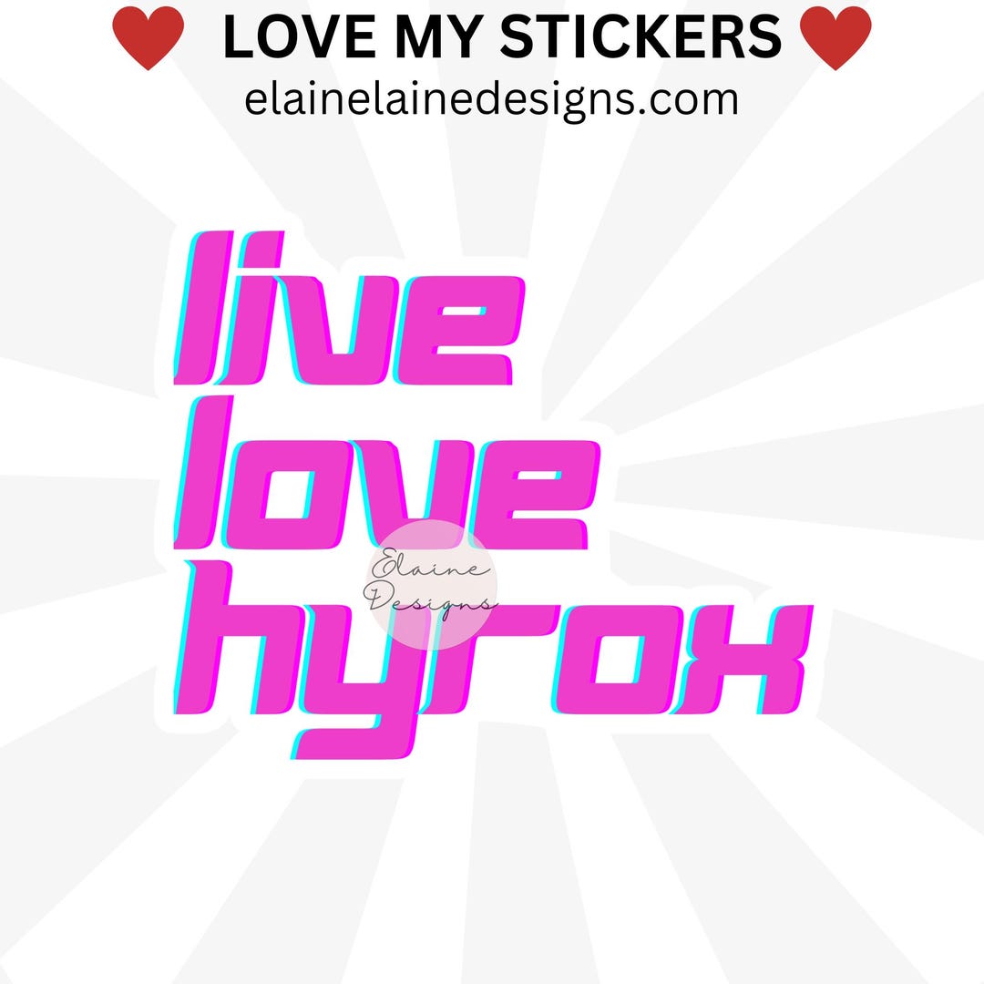 Hyrox Sticker, Hyrox, Running Sticker, 1k at a Time, Crossfit Sticker ...