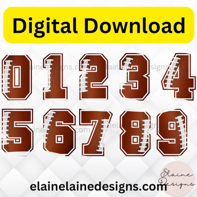 Football Numbers, Varsity Numbers, Numbers Clipart, Soccer Numbers ...