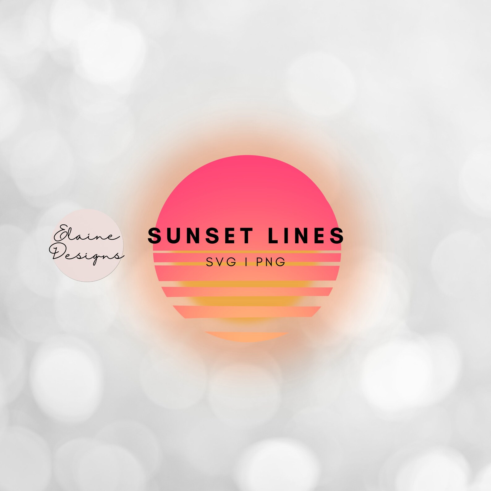 Lines Svg Sunset Lines Png Sunrise Lines Png Orange Yellow Pink Color ...