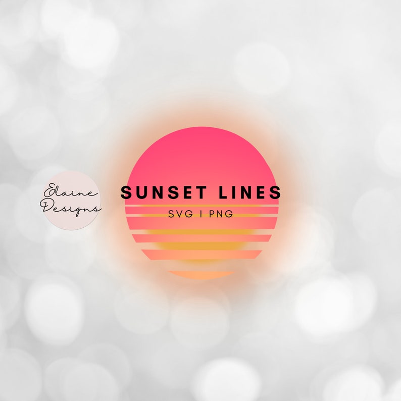 Lines Svg Sunset Lines Png Sunrise Lines Png Orange Yellow Pink Color ...