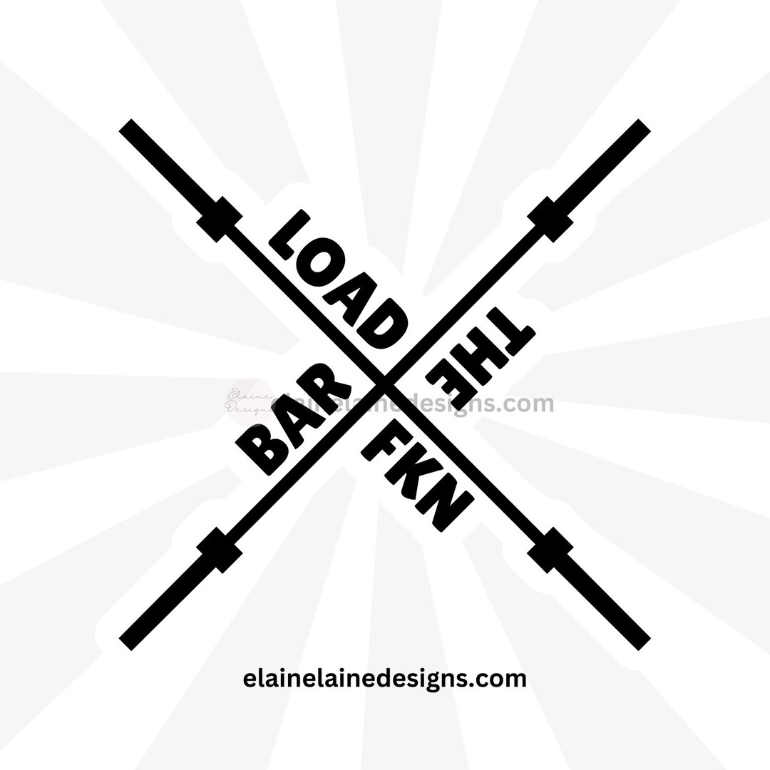Crossfit Stickers, Barbell Sticker, Barbel Decal, Load the Bar Sticker ...