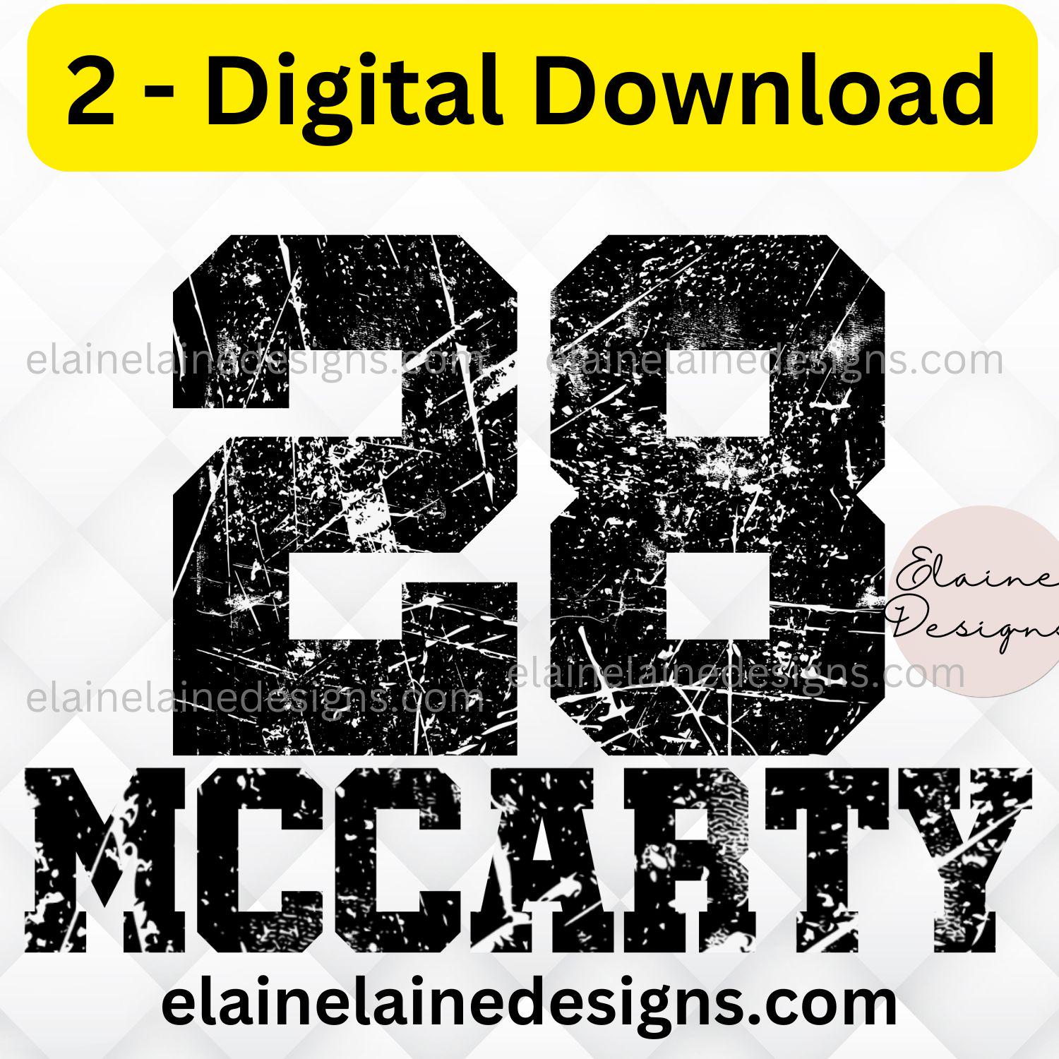 Custom Text, Sports Numbers, Personalized Sports Numbers, Distressed ...