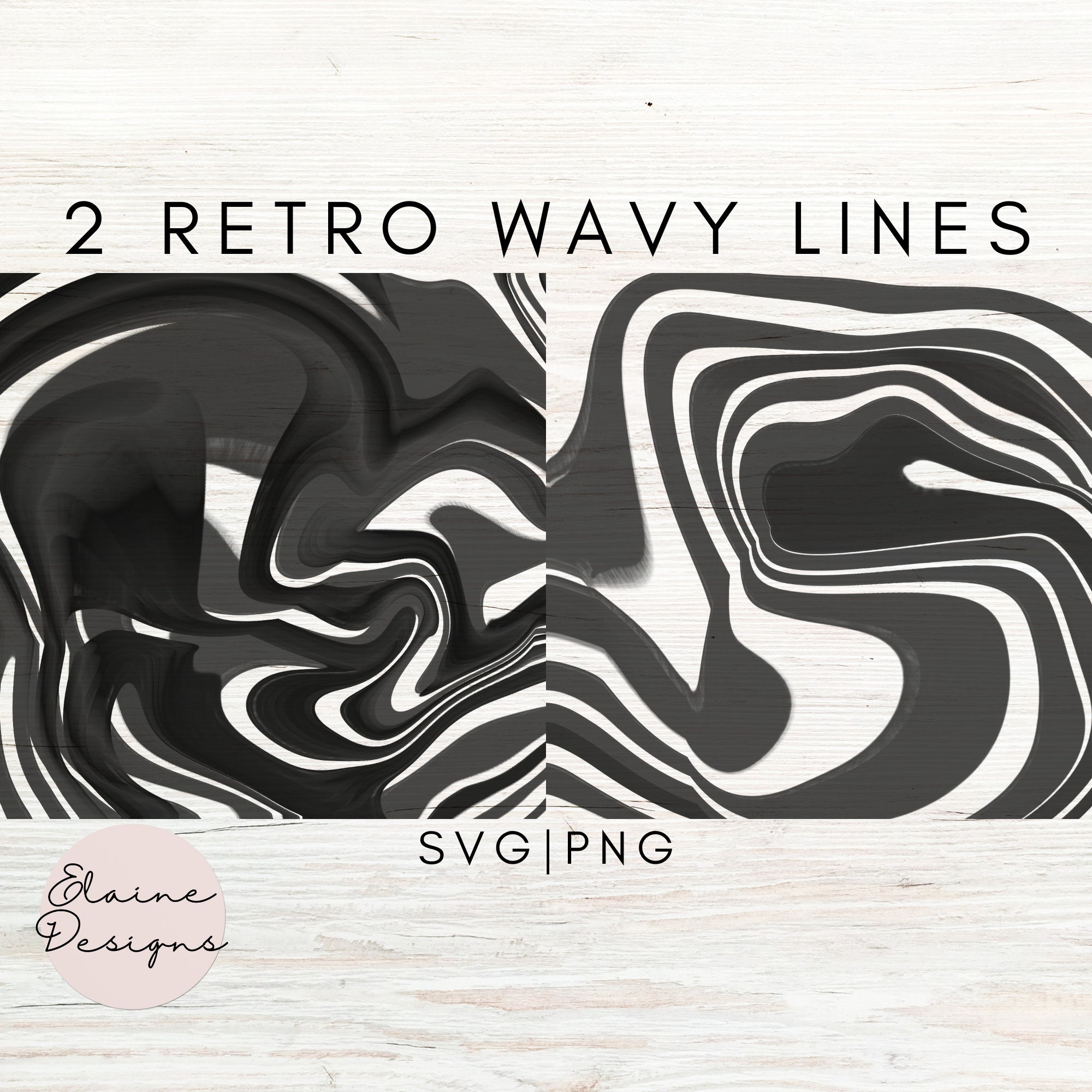 Lines Svg Retro Wavy Lines Png 60s Hippy Designs Svg Stickers 90s ...
