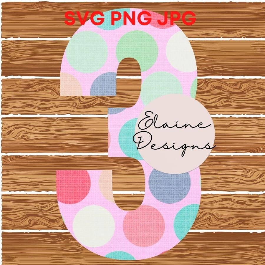 Polka Dot Numbers Rainbow Dot Numbers Wedding Table Numbers Party ...