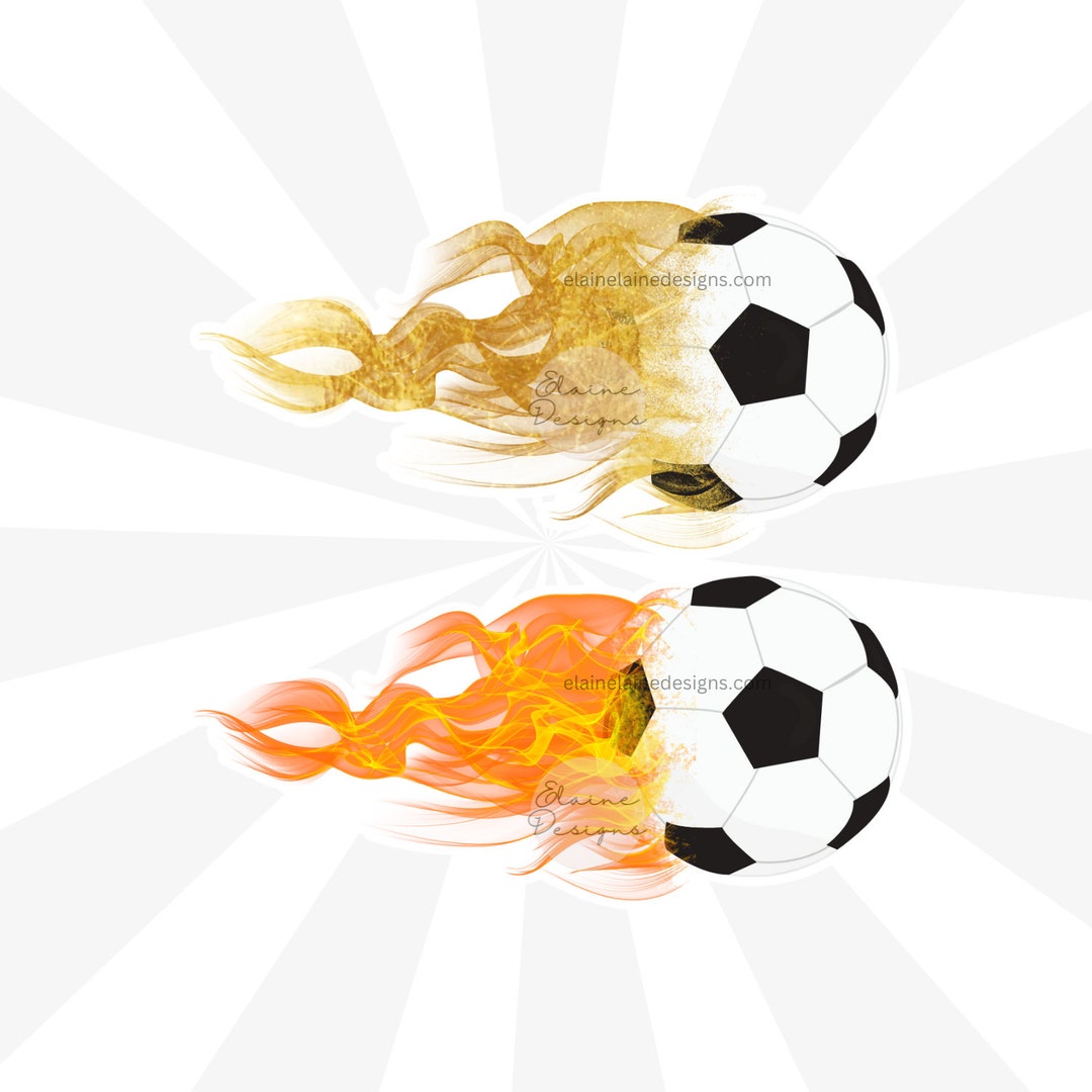 Soccer Sticker, Soccer Ball Sticker, Soccer Fireball Sticker, Soccer ...