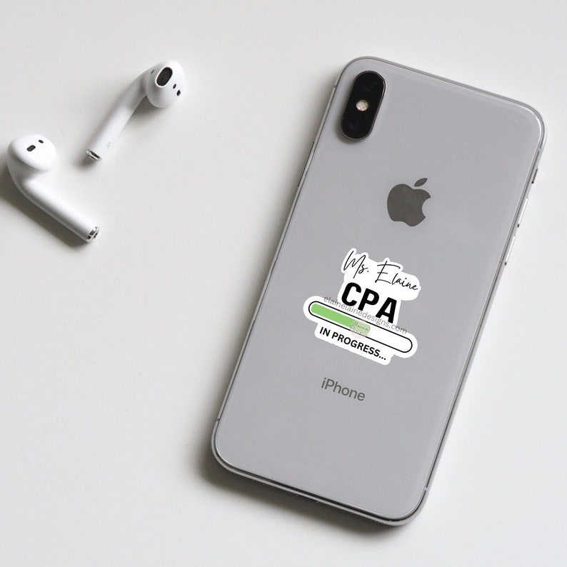 CPA in Progress, Custom Accountant Sticker, Cpa Accountant Gift, New ...