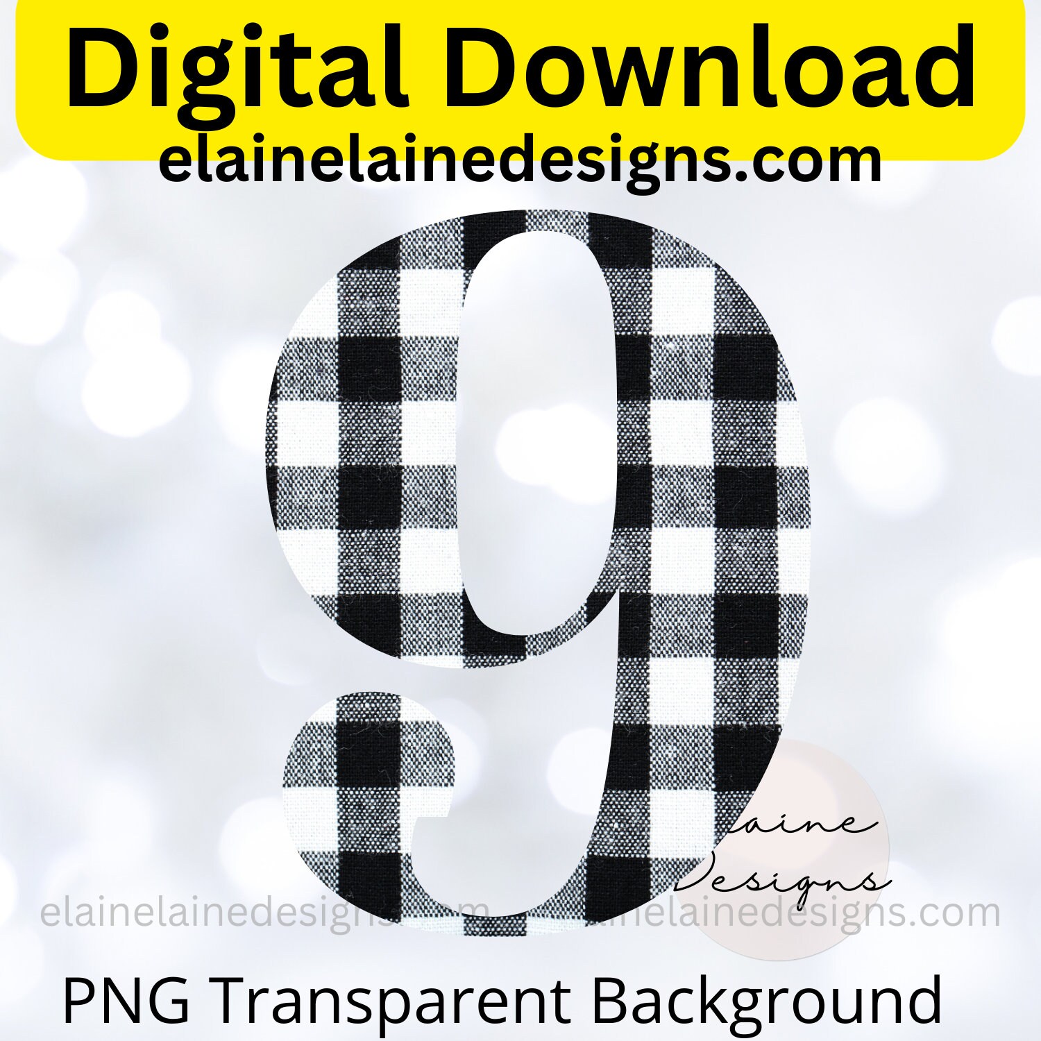 Gingham Numbers, Numbers Print, Printable Numbers, Plaid Numbers ...