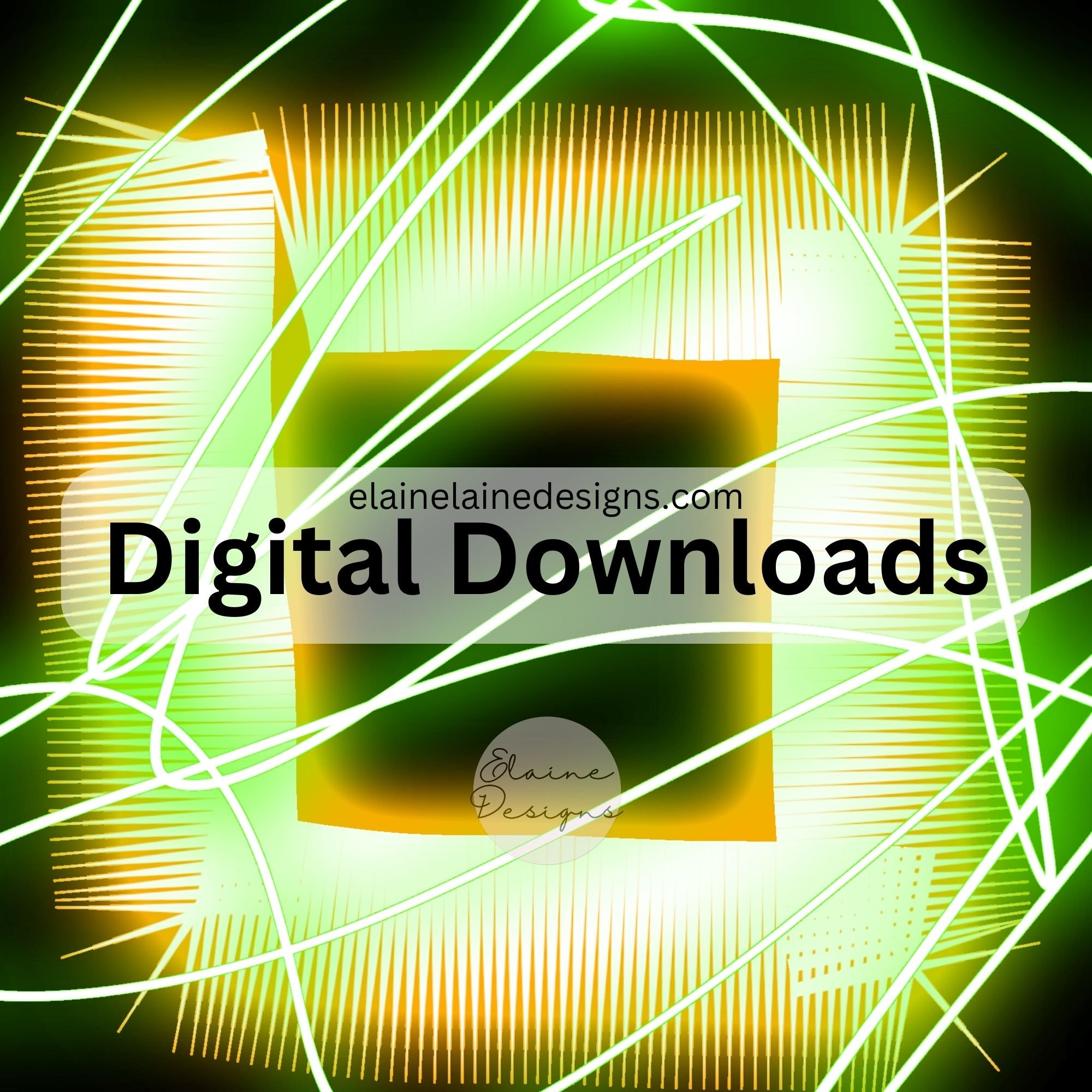 Neon Background, Glowing Background, Digital Paper, Neon Digital ...