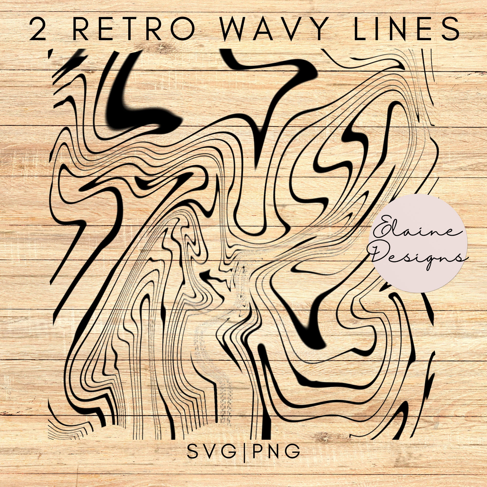 Lines Svg Retro Wavy Lines Png 60s Hippy Designs Svg Stickers 90s ...