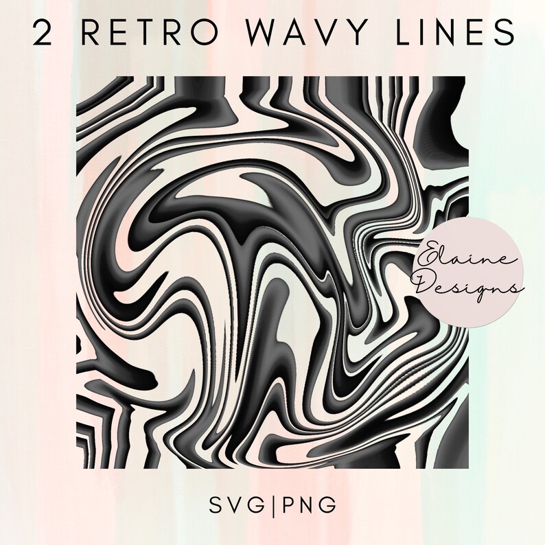Lines Svg Retro Wavy Lines Png 60s Hippy Designs Svg Stickers 90s ...