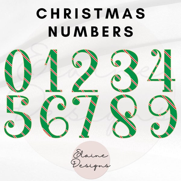 Green Number Clipart - Etsy