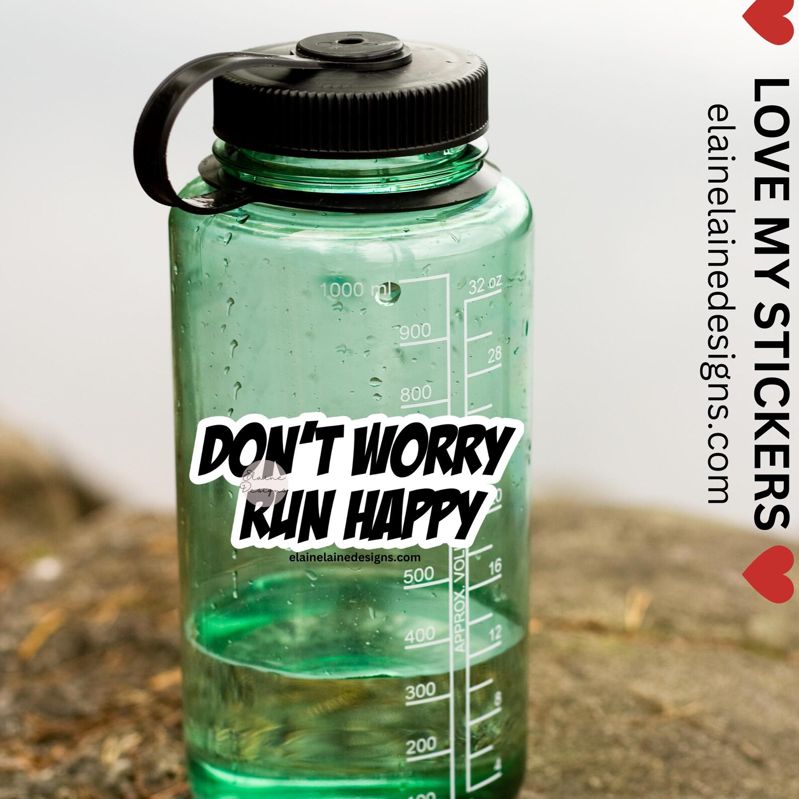 Run Sticker, Running, Runner Sticker, Don't Worry Run Happy, Running ...