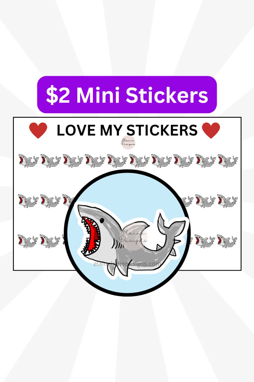 Planner Stickers, Icon Stickers, Shark, Period Planner, Blood Tracker ...