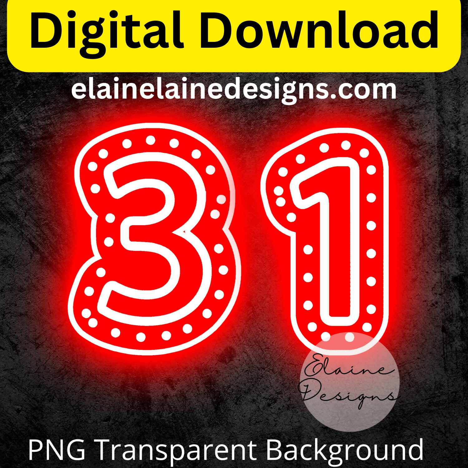 Neon Numbers PNG, Printable Numbers, Neon Numbers, Fluorescent Numbers ...