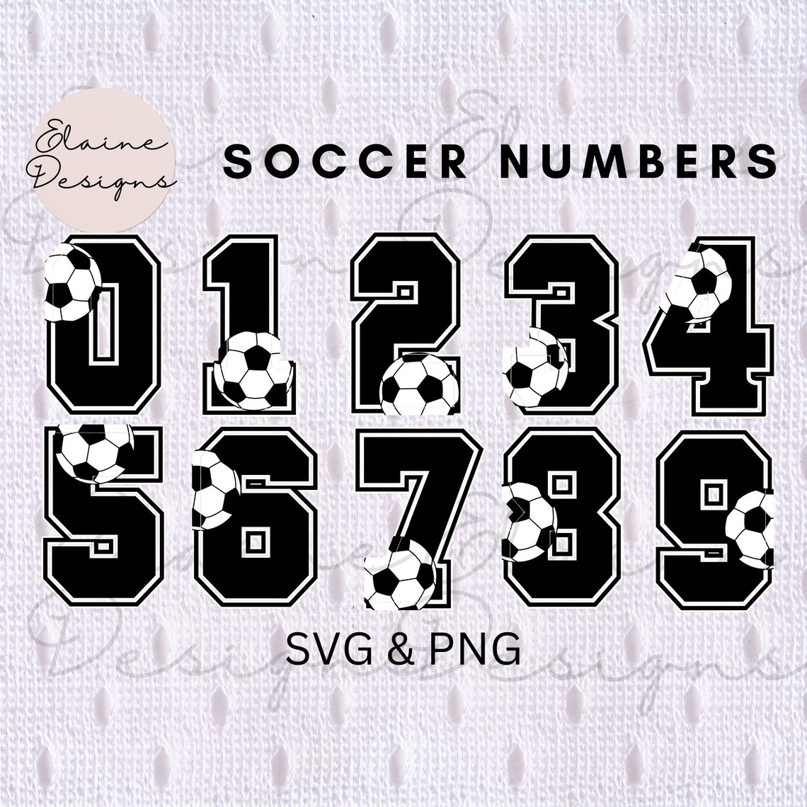 Soccer Numbers Varsity Numbers Svg Sports Numbers Svg Soccer Ball ...
