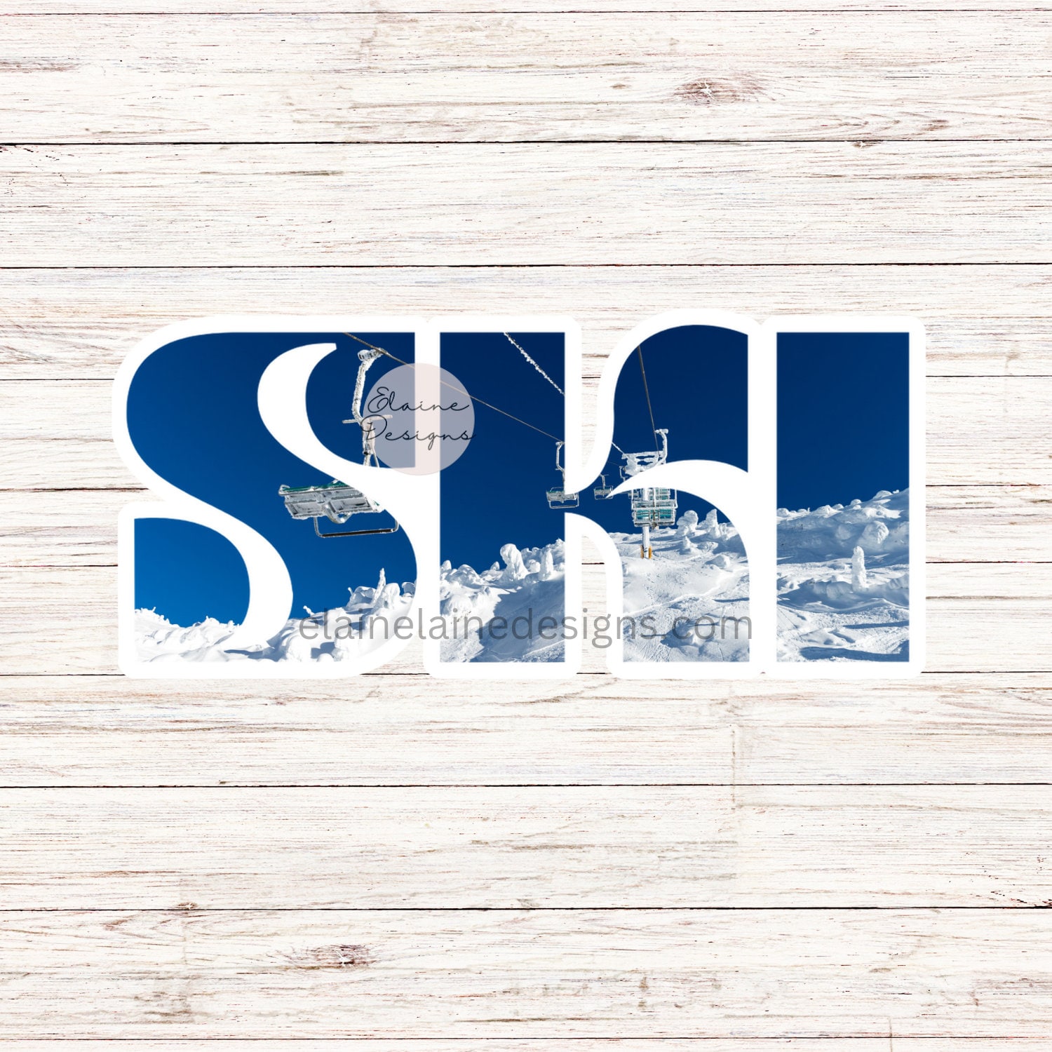 Ski Sticker Skiing Sticker Ski Mountain Ski Sticker Ski - Etsy