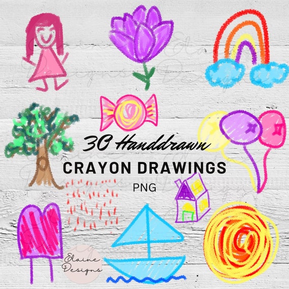 Dibujo Con Crayones Lápices De Colores Y Crayones Dibujar Educación