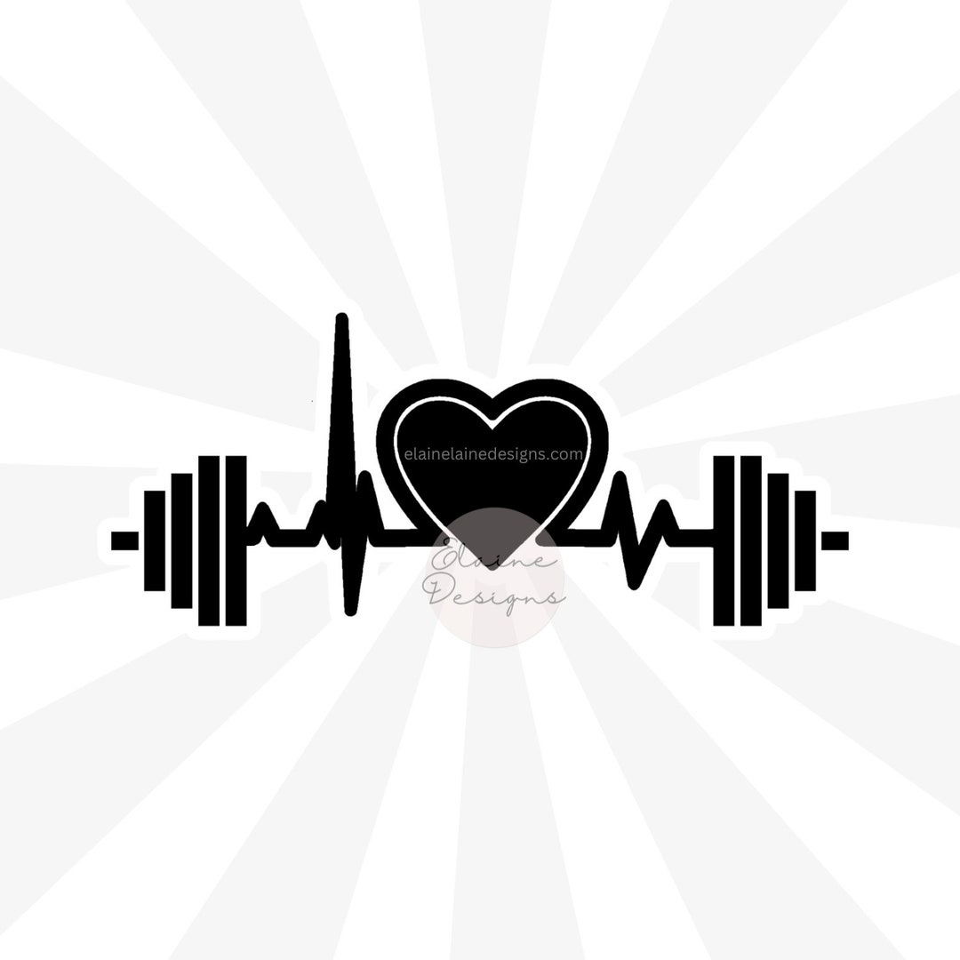 Crossfit Sticker, Barbell Heart Rate Sticker, Lift Sticker ...