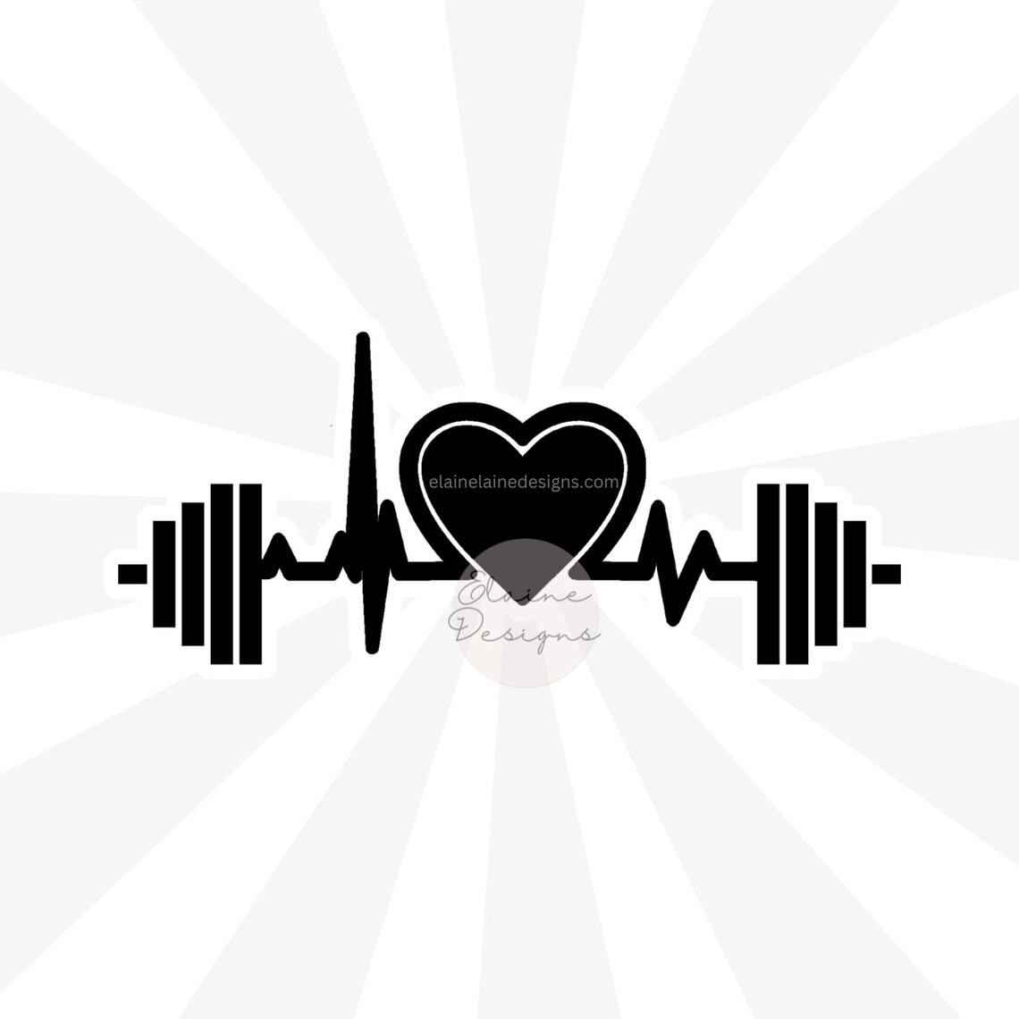 Crossfit Sticker, Barbell Heart Rate Sticker, Lift Sticker ...