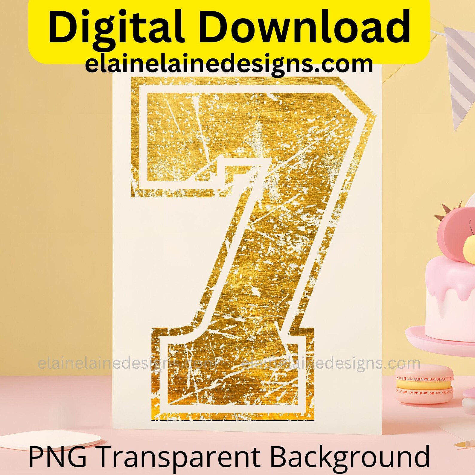Gold Grunge Varsity Numbers | Digital Download 0–9 | Distressed ...
