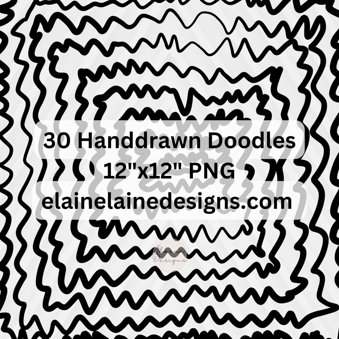 Handdrawn Doodles, Lines, Zigzags, Swirly Lines, Zig Zag Lines, Lines ...