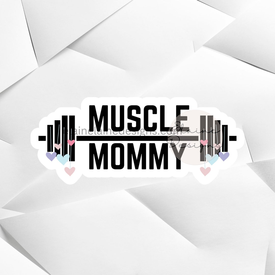 Crossfit Sticker, Heart Mommy Sticker, Girl Weightlifting Sticker, Girl ...