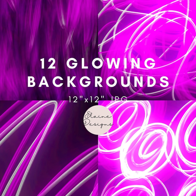 Purple Neon Background Purple Glowing Background Purple Digital Paper ...