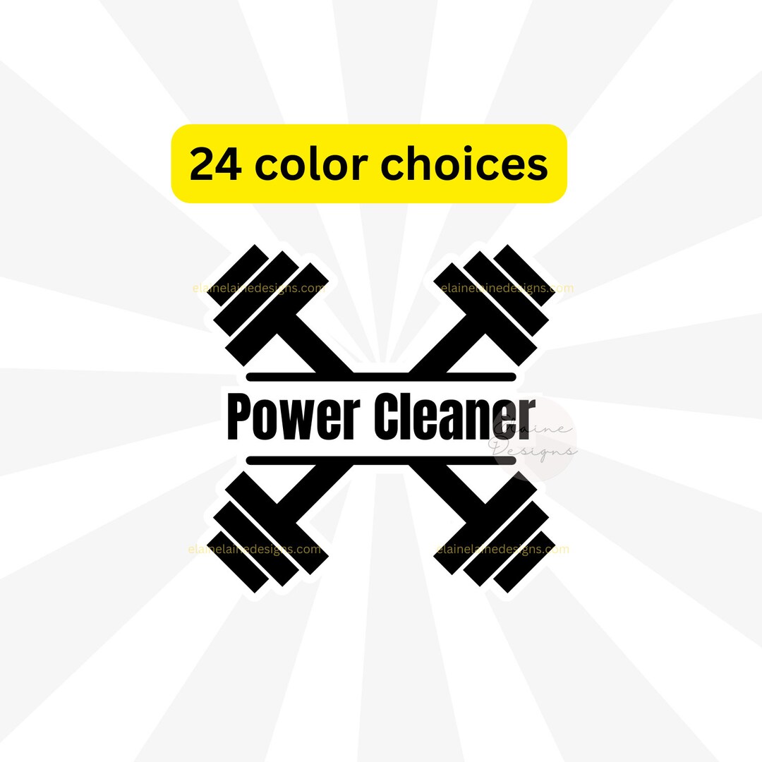 Crossfit Stickers Power Clean Stickers Powerlifting Sticker - Etsy