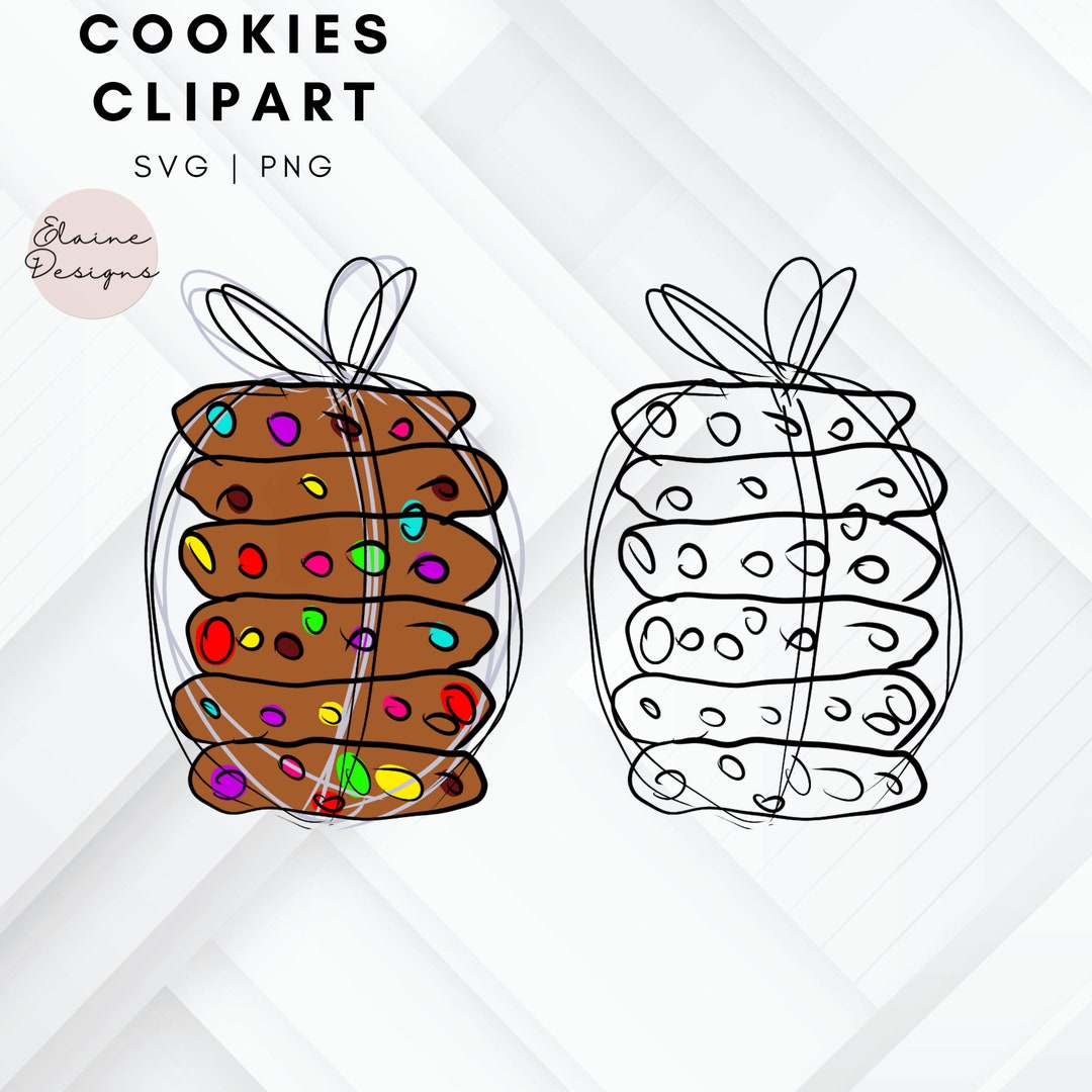 Cookies Svg Chocolate Chip Cookies, Chocolate Cookies Outline, Stack of ...