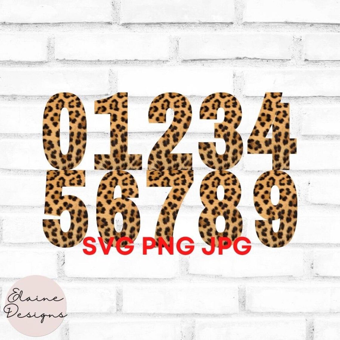 Brown Spots Leopard Print Numbers Leopard Skin Cougar Print - Etsy