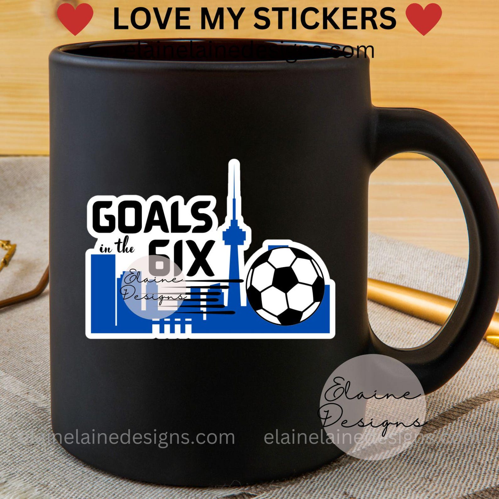 Goals in the 6ix Toronto 2026 World Cup Sticker • Blue Skyline CN Tower ...