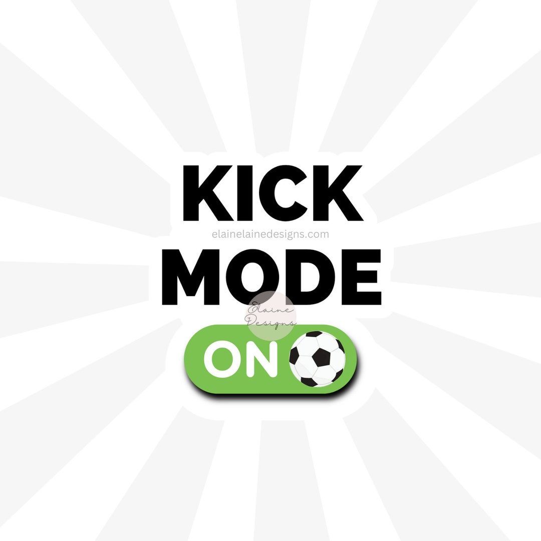 Soccer Sticker, Soccer Kick Sticker, Kick Mode on Sticker, Soccer Ball ...