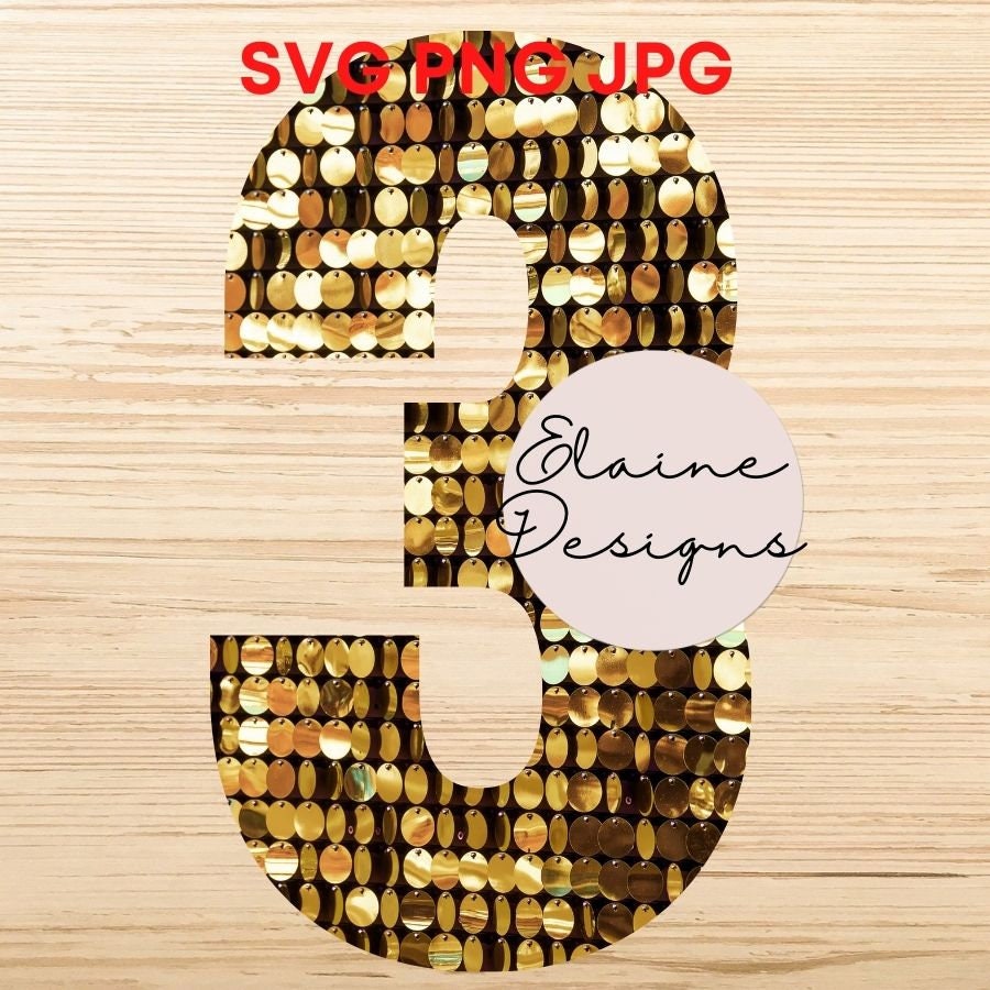 Gold Numbers, Glitter Numbers, Gold Sequin Numbers, Golden Age ...