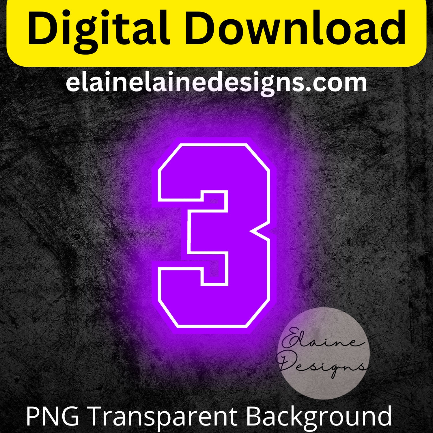 Neon Numbers PNG, Printable Numbers, Neon Numbers, Fluorescent Numbers ...
