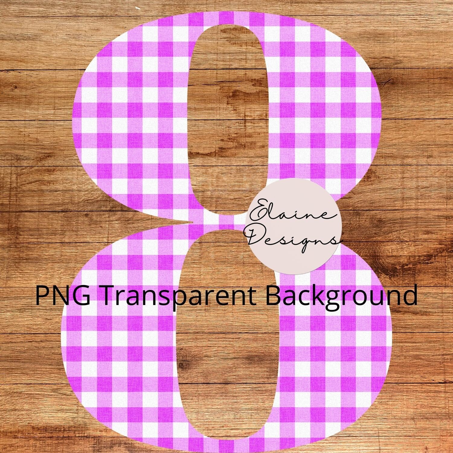 Pink Gingham Numbers Pink Numbers Light Red Plaid Numbers Girl Age ...