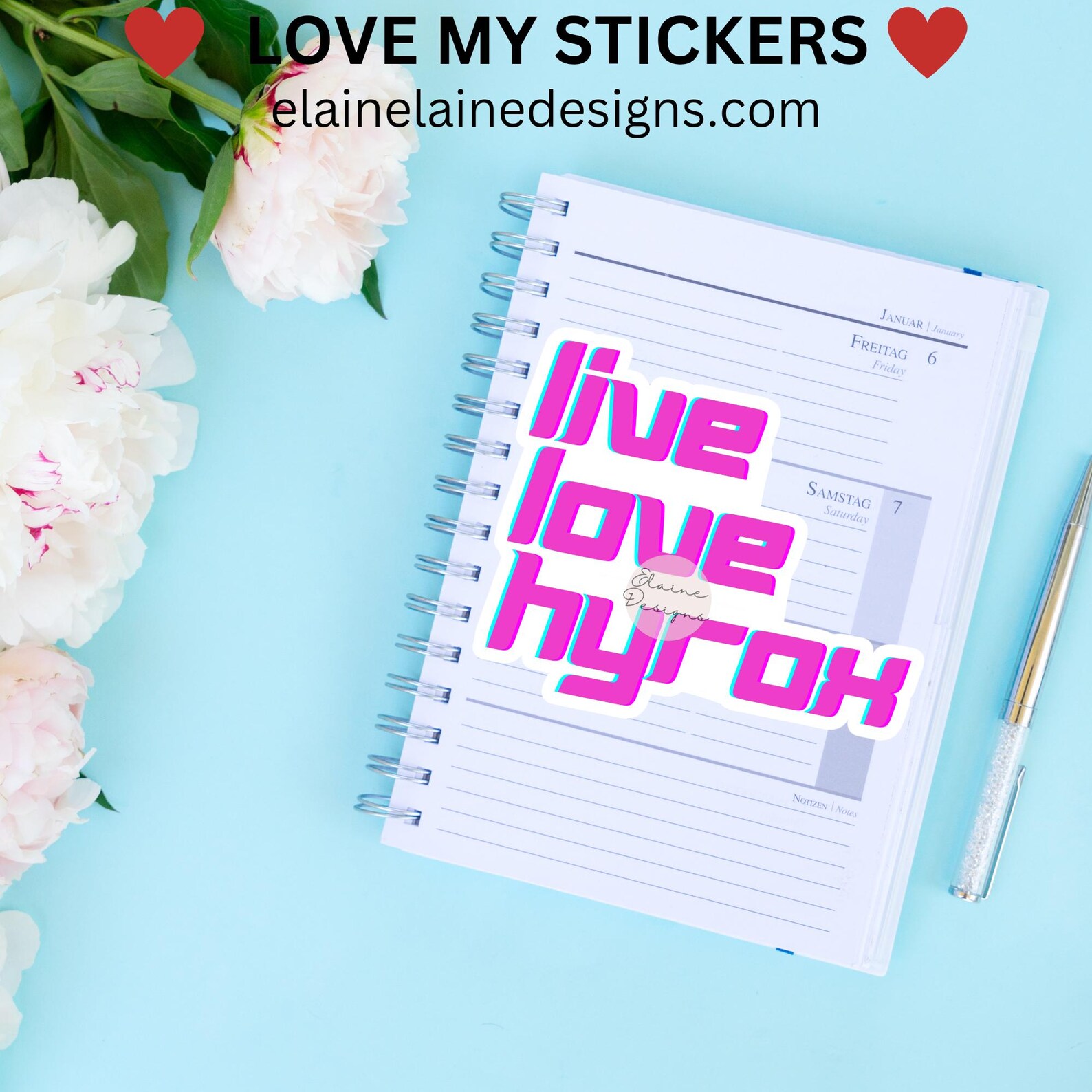 Hyrox Sticker, Hyrox, Running Sticker, 1k at a Time, Crossfit Sticker ...