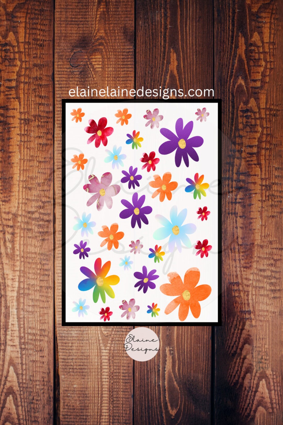Daisies Sticker, Daisy Sticker, Spring Daisy Sticker, Bright Daisies ...