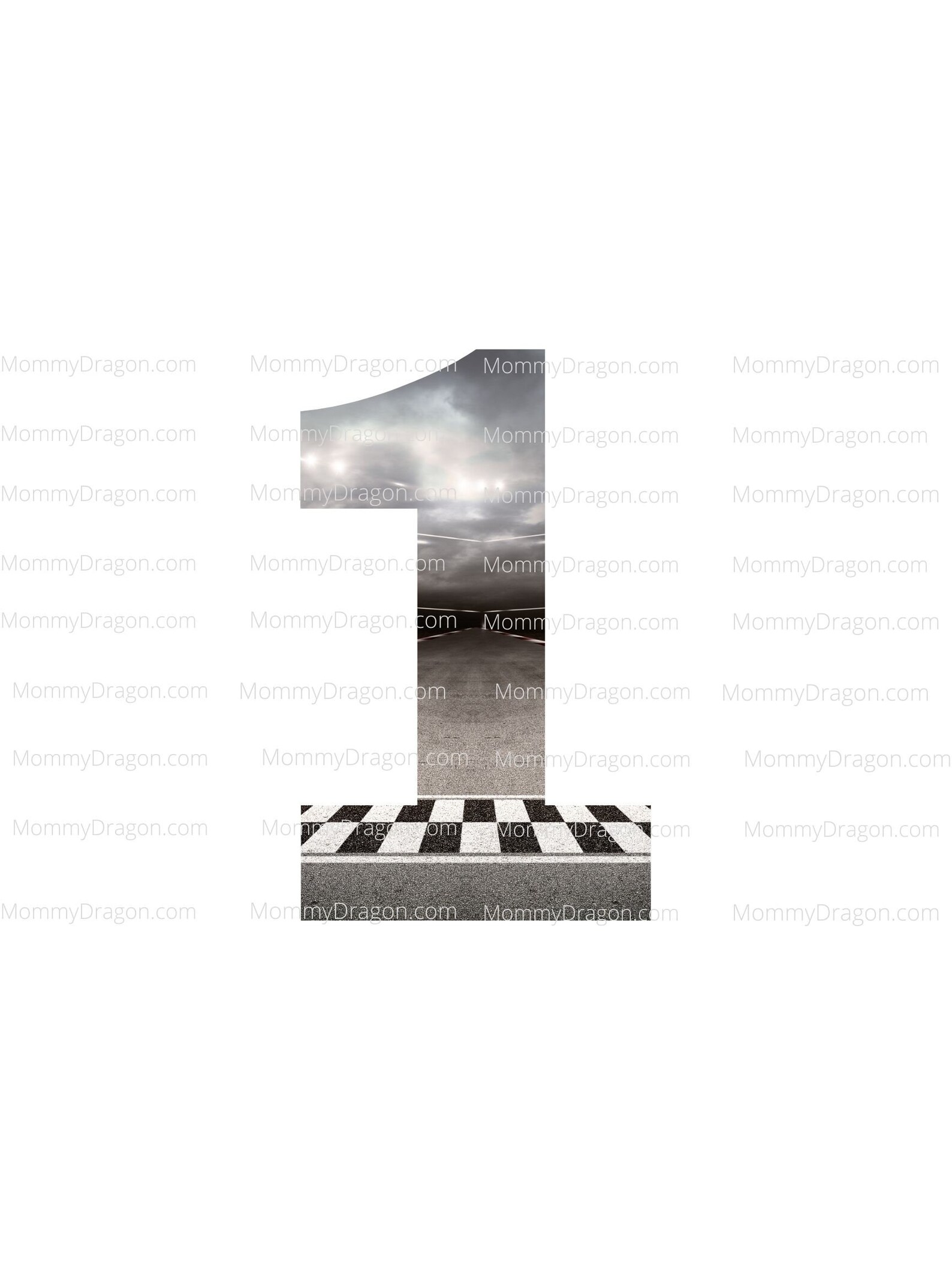 Racetrack Numbers Bundle 6 Checkered Flag Formula One Racing | Etsy