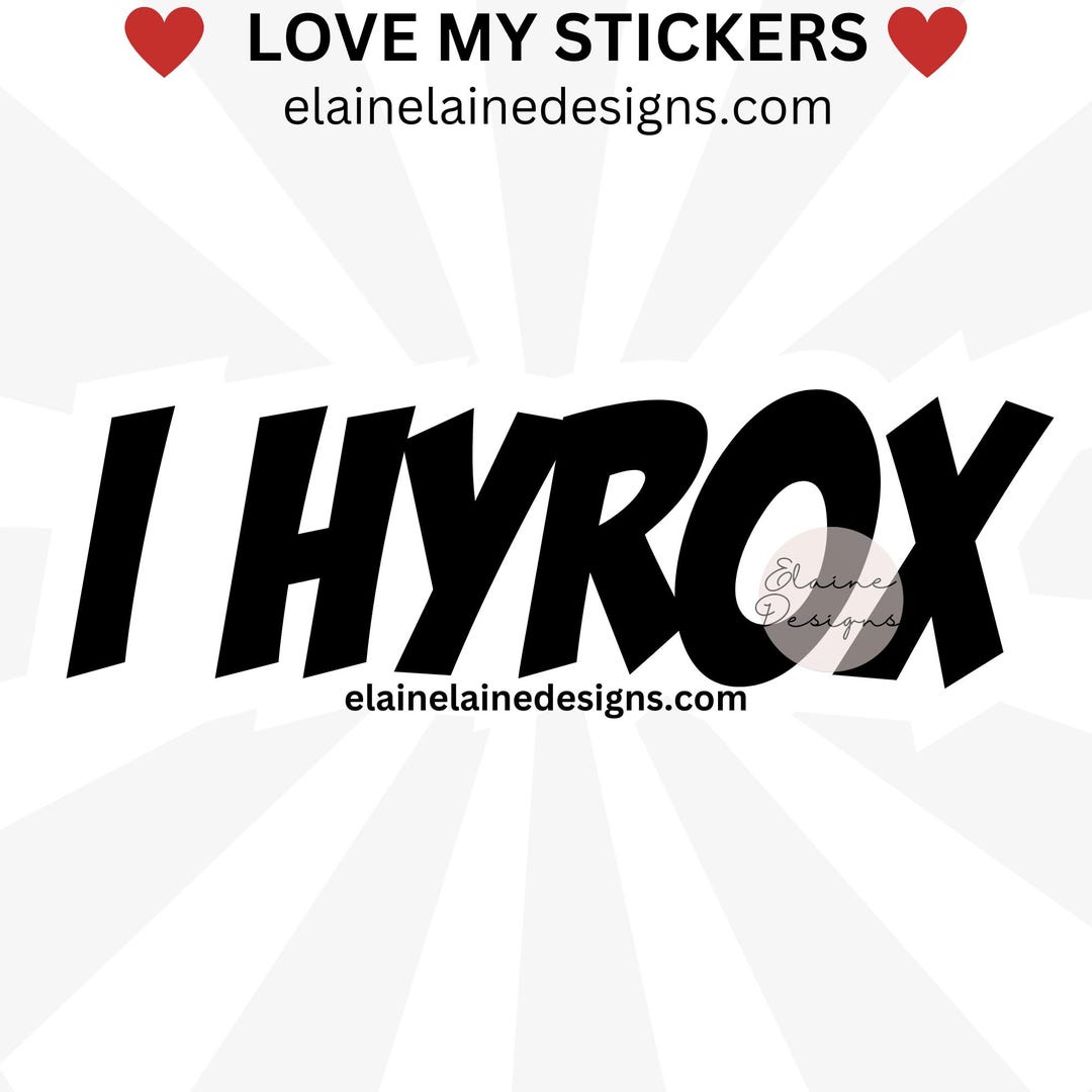 Hyrox Sticker, High Performance Sticker, Hyrox, Endurance Sticker, 1k ...