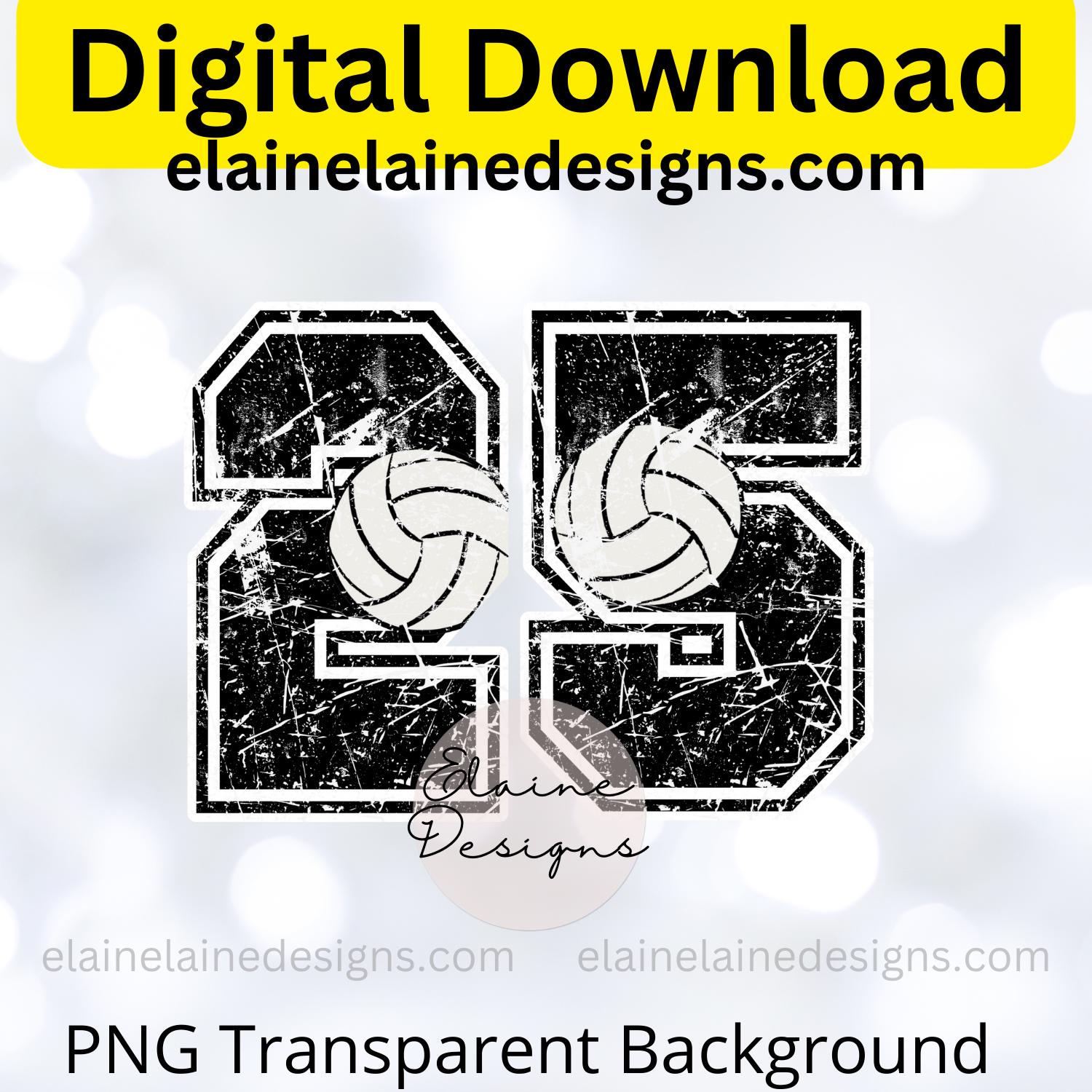 Volleyball Numbers, Distressed Volleyball Numbers, Distressed Varsity ...